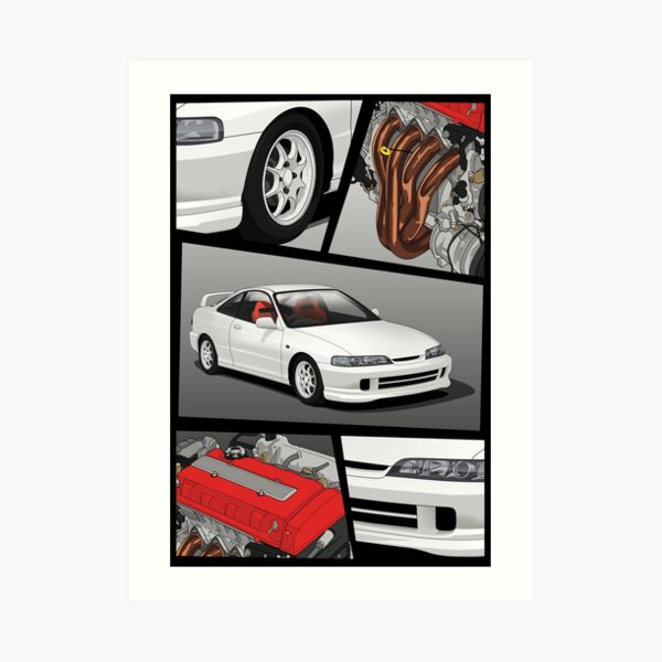 "Integra DC2 X B series Engine " Art Print for Sale by ArtyMotive ...