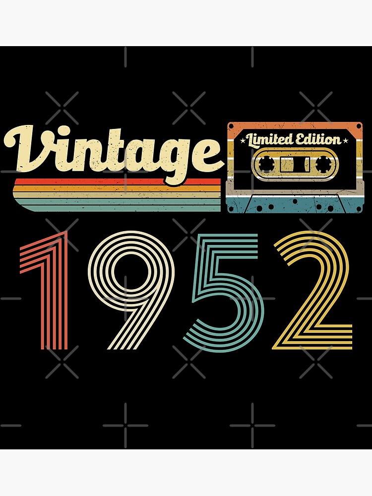 "vintage 1952 limited edition cassette - 70th Birthday Gift" Poster for ...