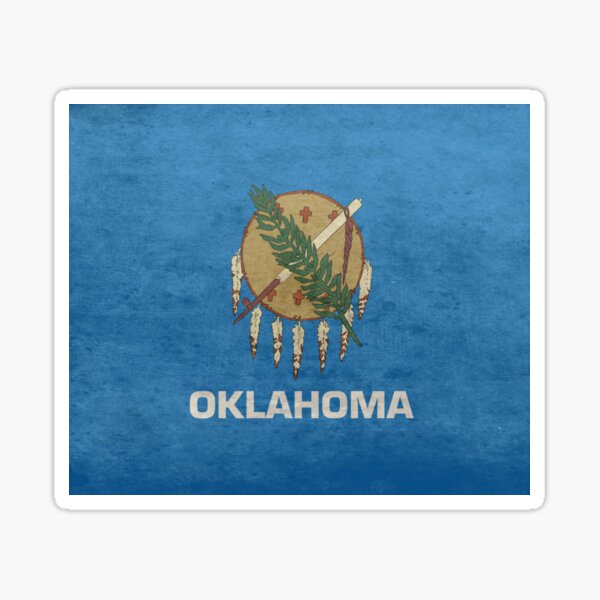 "Vintage Oklahoma State Flag" Sticker by deanworld | Redbubble