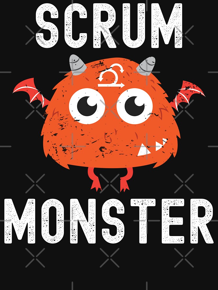"Agile Scrum Monster" T-shirt for Sale by DAFIN | Redbubble | agile ...