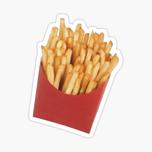 "Aesthetic Fries " Sticker for Sale by STEEZII | Redbubble