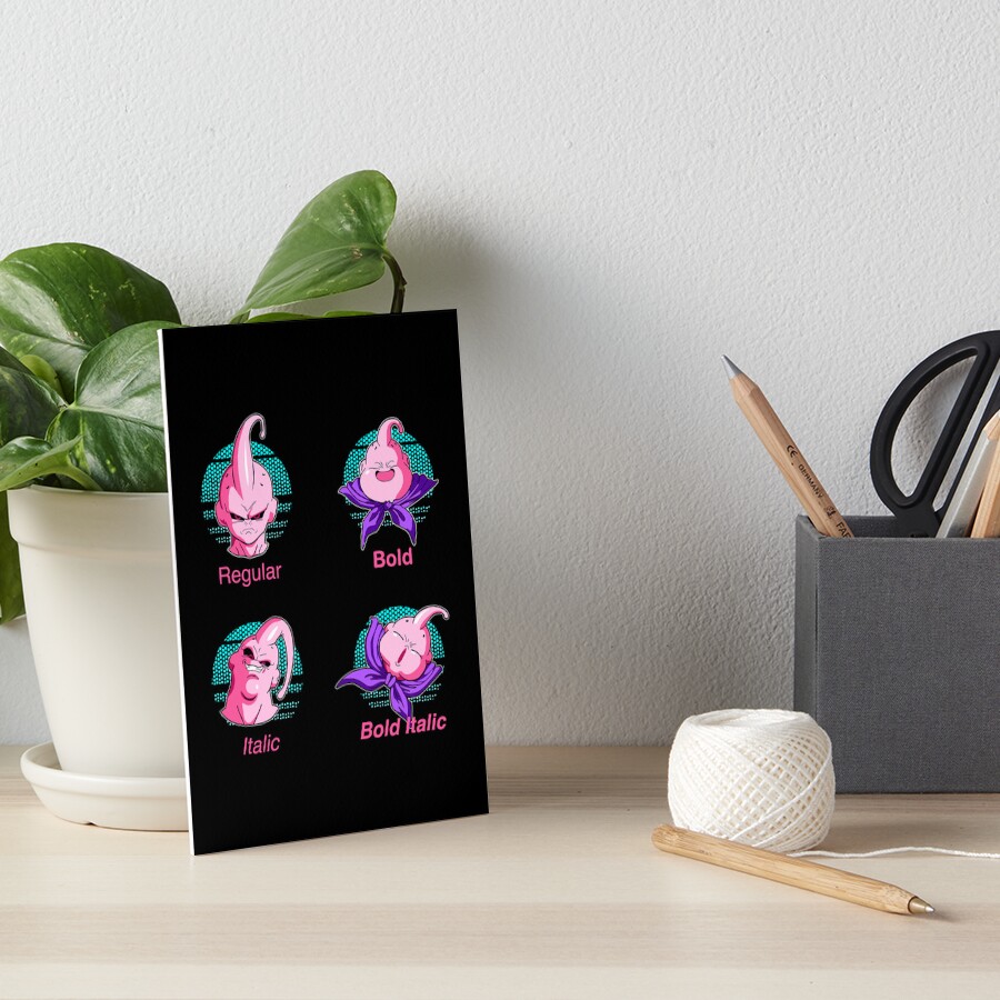 "Majin Fonts Dragon Ball" Art Board Print by BrandonEllis66 | Redbubble