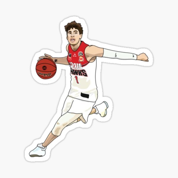 "Lamelo lamelo ball" Sticker by GoldenRainzkx | Redbubble