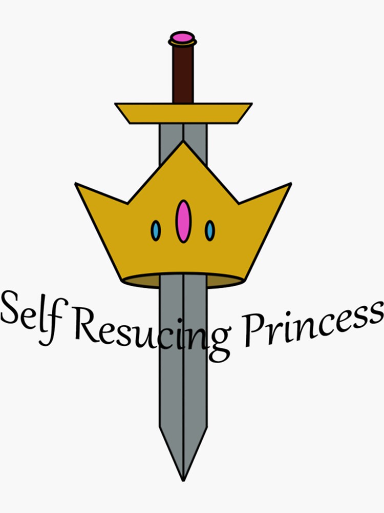 "Self Rescuing Princess " Sticker by AlbomaHome | Redbubble