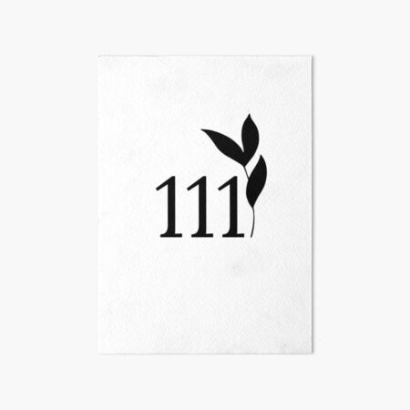 "111 Aesthetic Angel number " Art Board Print by RiriDesign | Redbubble
