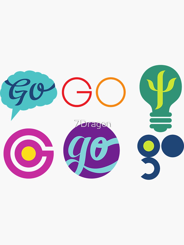 "Go Go GOOO" Sticker for Sale by 7Dragon | Redbubble