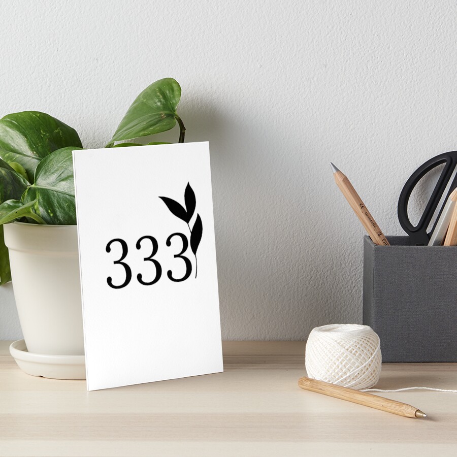 "333 Aesthetic Angel number " Art Board Print by RiriDesign | Redbubble
