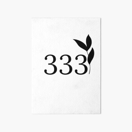 "333 Aesthetic Angel number " Art Board Print by RiriDesign | Redbubble