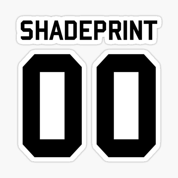 "Shadeprint. | Official Numbers. [Inverse]" Sticker by shadeprint ...