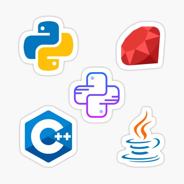 Pegatina «Conjunto de lenguajes de programación» de Anwaar-Ullah ...