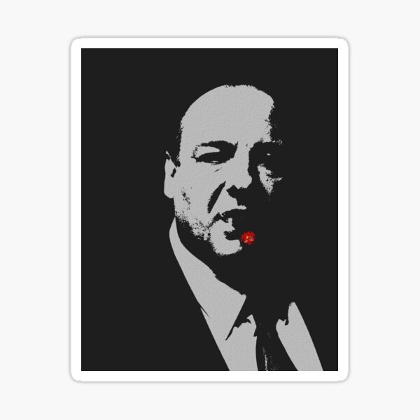 "Tony Soprano Tribute" Sticker by CitiesonWalls | Redbubble