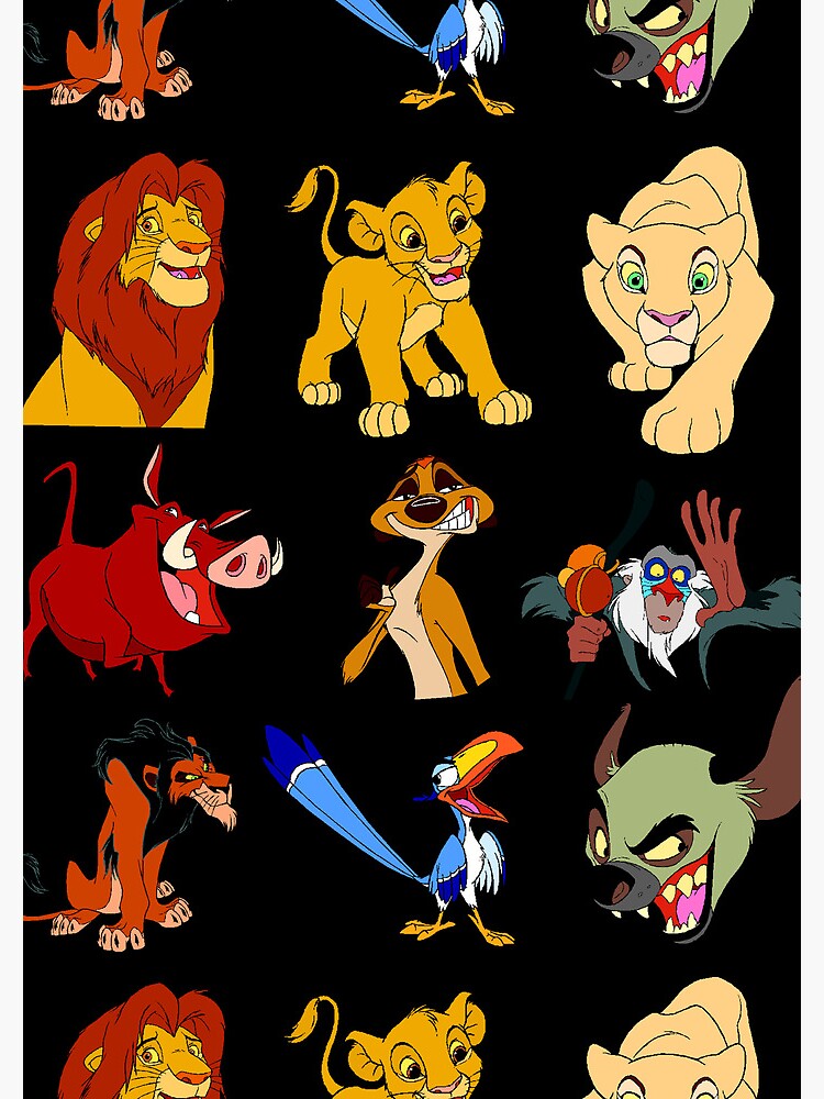 Cuaderno de espiral «paquete de personajes del rey león 2» de Oldist ...