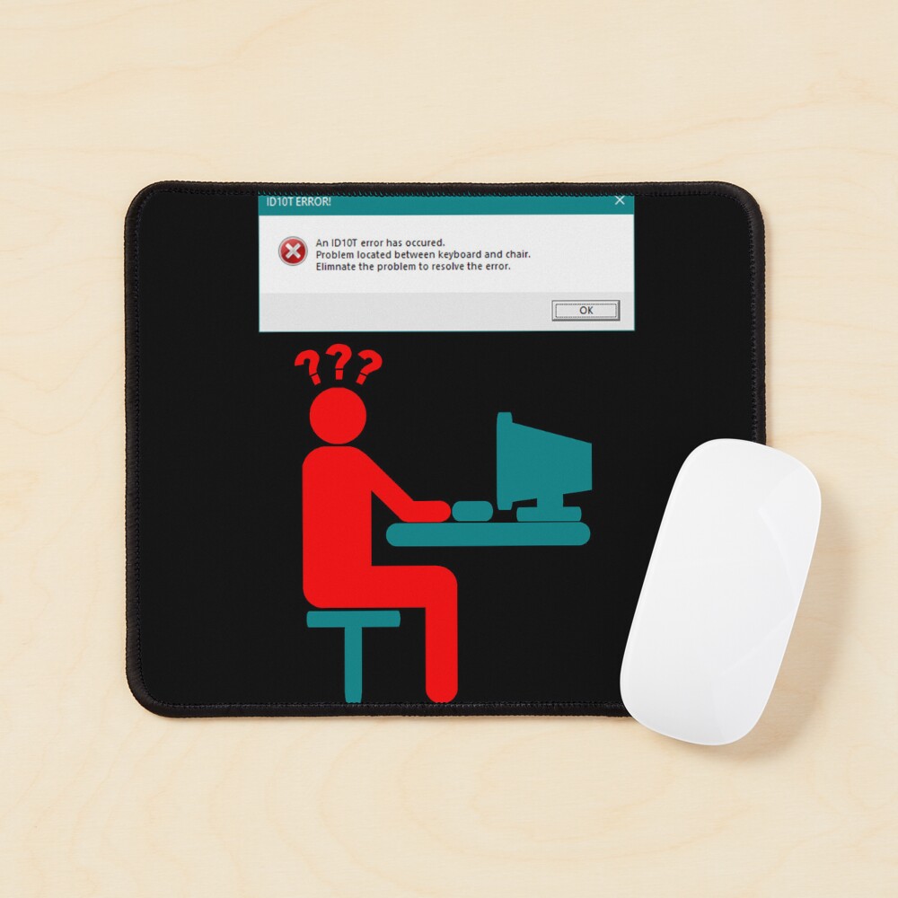 "ID10T Error | IT SUPPORT | IT Meme" Classic T-Shirt for Sale by ...