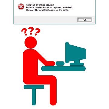 "ID10T Error | IT SUPPORT | IT Meme" Classic T-Shirt for Sale by ...