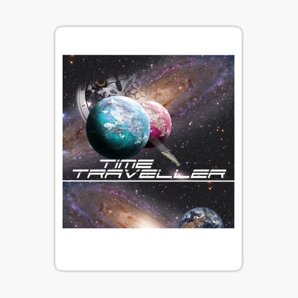 "Time Traveller" Sticker for Sale by RetroHuesGlobal | Redbubble