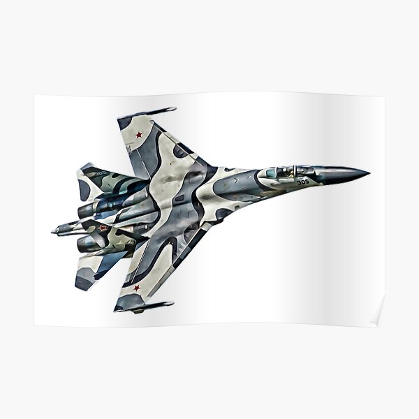 "Sukhoi Su-27" Poster for Sale by historywardrobe | Redbubble