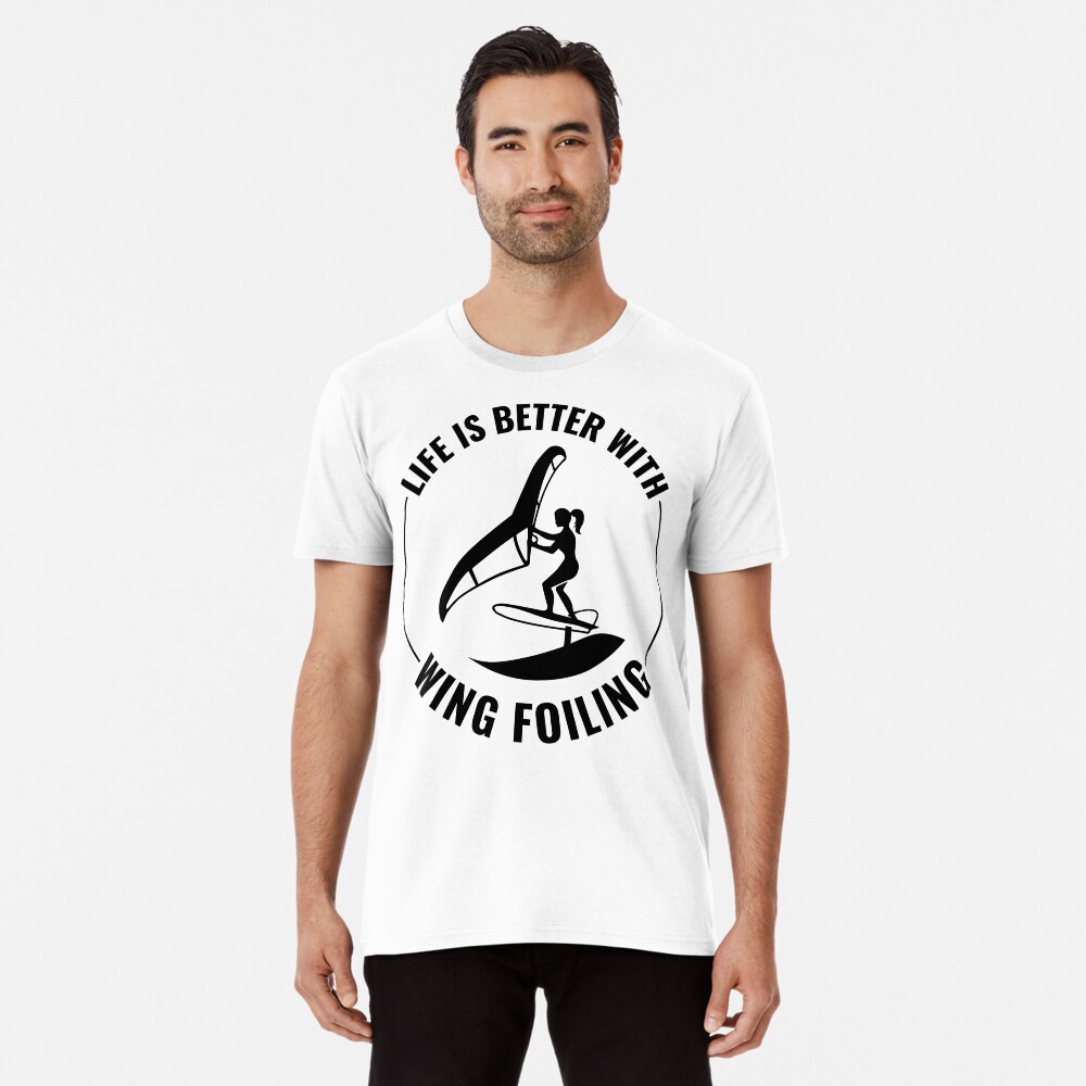 "Wing Foiling Hydrofoil Surfing Water Sports " Sticker for Sale by ...