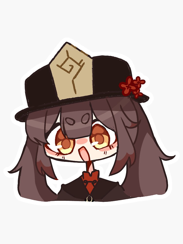 "Hu Tao" Sticker for Sale by Chibi-Emi | Redbubble