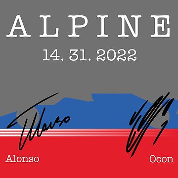 "2022 Alpine Renault Formula One Campaign" Coffee Mug for Sale by Alan ...