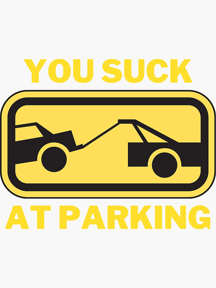 "Bad parking, bad parking" Sticker by DylanStore | Redbubble