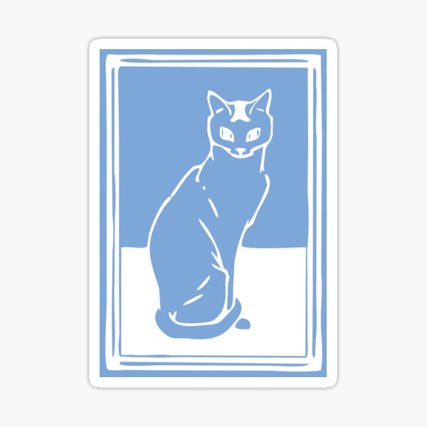 " Cat In Lotus Tattoo" Sticker for Sale by laiil | Redbubble