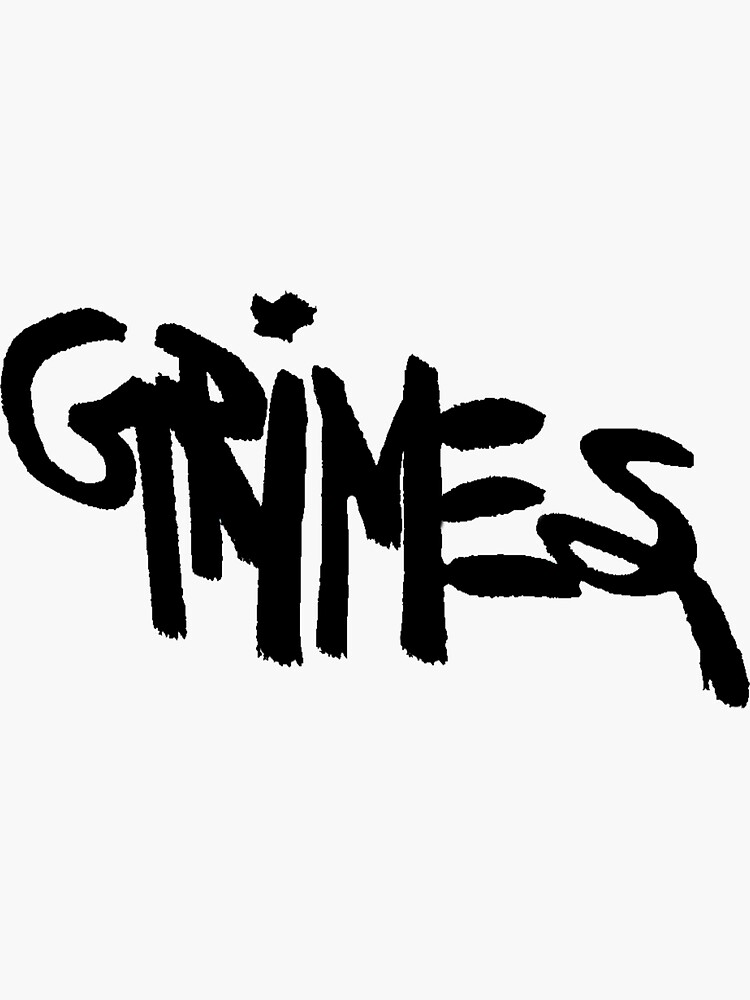 "GRIMES" Sticker for Sale by stells4 | Redbubble