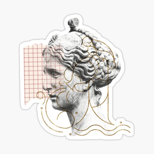 "Statue of a Roman woman" Sticker by sasindudilshan | Redbubble