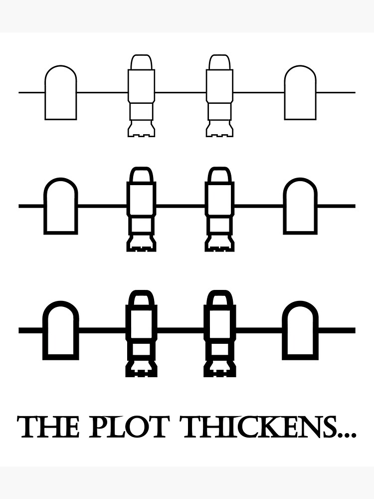 "The Plot Thickens" Sticker by poiseandpuns | Redbubble