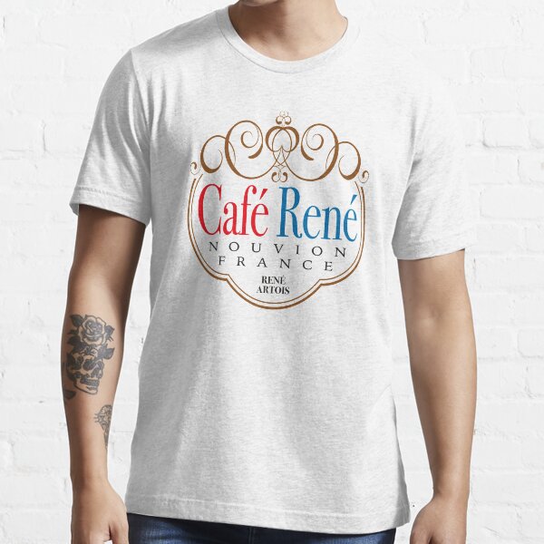 "Café René logo Allo Allo" T-shirt for Sale by MediaBee | Redbubble ...