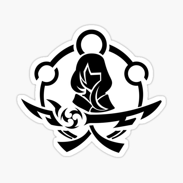 Pegatina «Constelación Raiden Shogun Baal» de fanjerX | Redbubble