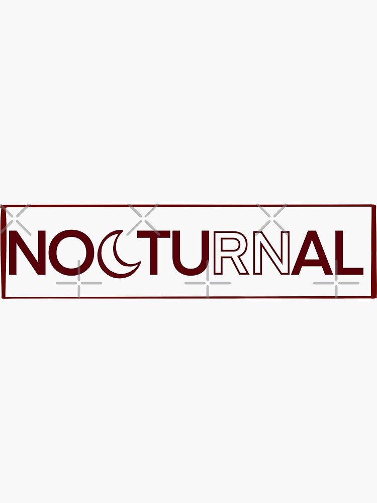 "NoctuRNal" Sticker by spartan-54 | Redbubble