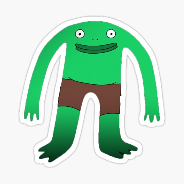 "Mr. Frog Smiling Friends" Sticker by Strider421 | Redbubble