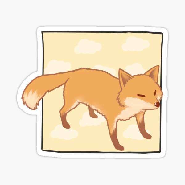 "fox logo" Sticker for Sale by shopAnimeBr | Redbubble