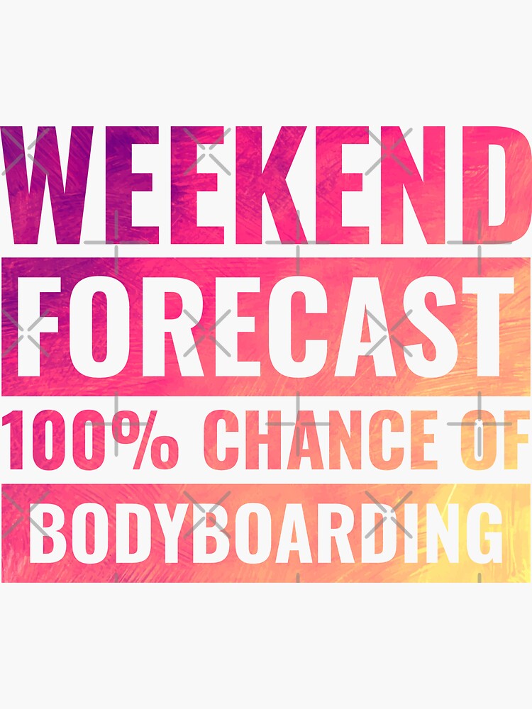 "Bodyboarding Bodyboarder Surfing Sea Water Sport" Sticker by ...