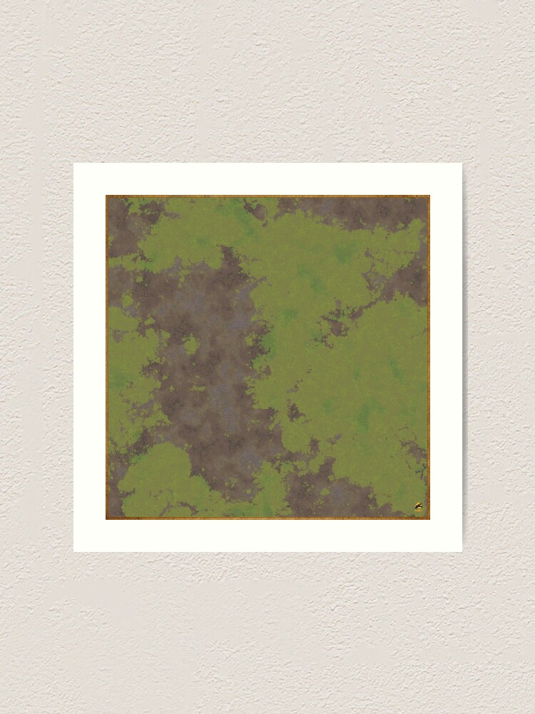 "Mossy Flagstone Battle Map for Tabletop Miniature Gaming Map" Art ...
