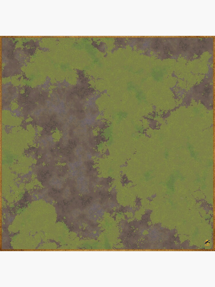 "Mossy Flagstone Battle Map for Tabletop Miniature Gaming Map" Sticker ...