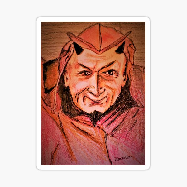 "Mephistopheles" Sticker by Createaline | Redbubble