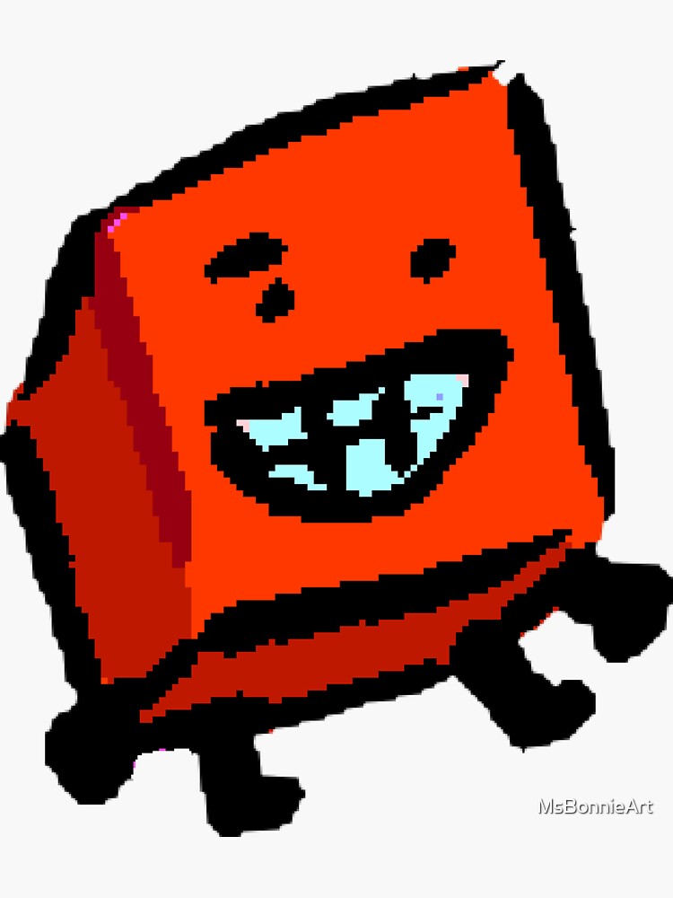 "BFB Blocky" Sticker by MsBonnie | Redbubble