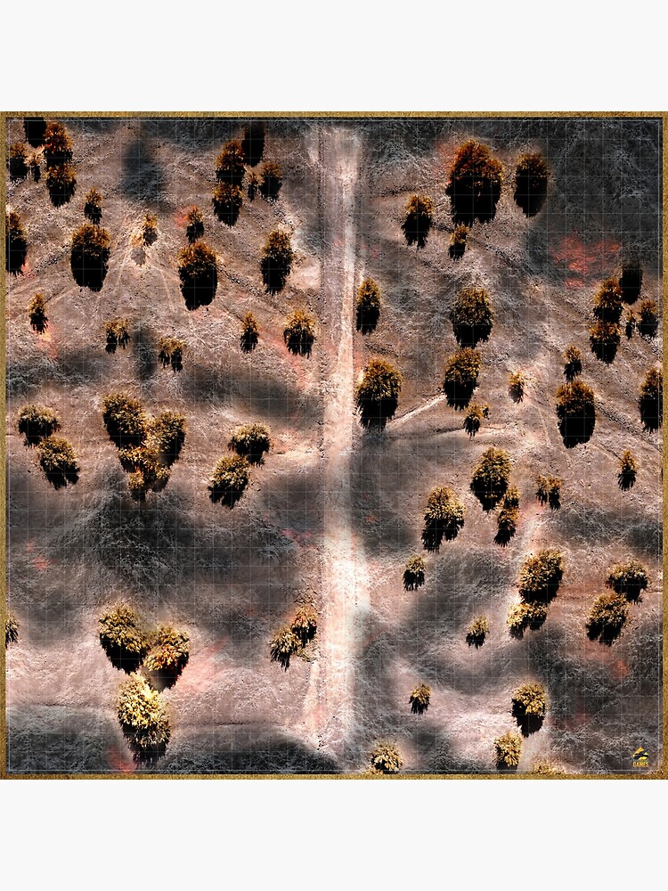 "Road Through Desolation Table Top Miniature Map for RPGs" Poster by ...