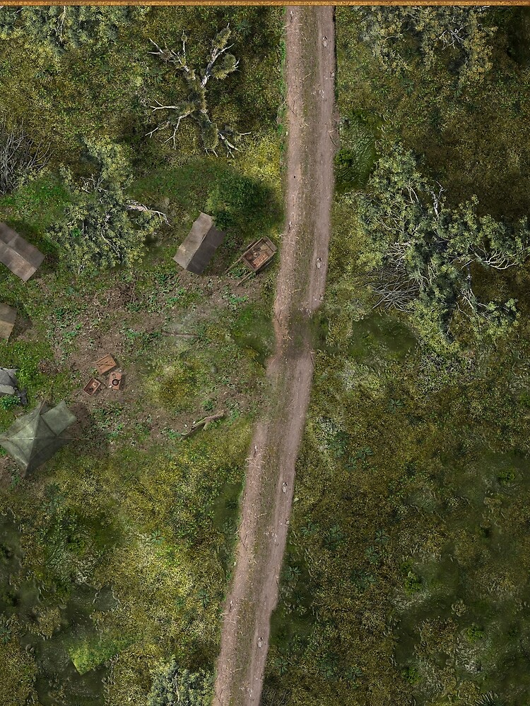 "Roadside Camp Table Top Miniature Gaming RPG Battle Map" T-shirt by ...