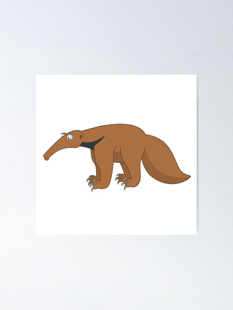 "Cute cartoon anteater" Poster by berlinrob | Redbubble