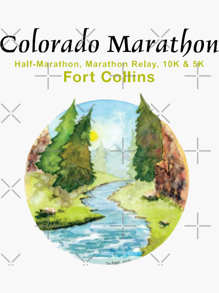 "Colorado Marathon" Sticker by wondercreep | Redbubble