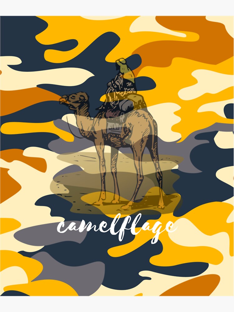 "Camelflage Camoflage " Sticker by INVNCBLs | Redbubble