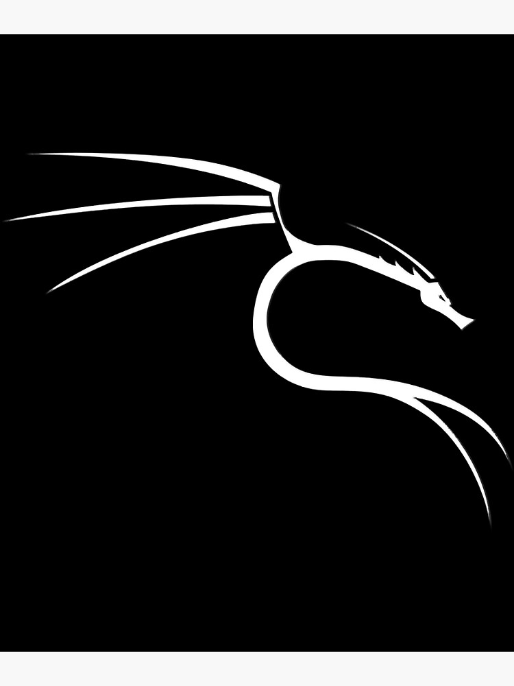 "kali linux Logo white Essential ." Poster for Sale by hennessimeg ...
