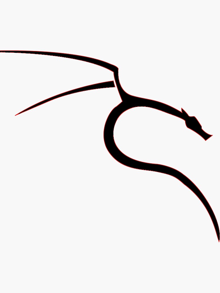 "kali linux red and black Classic ." Sticker by hennessimeg | Redbubble