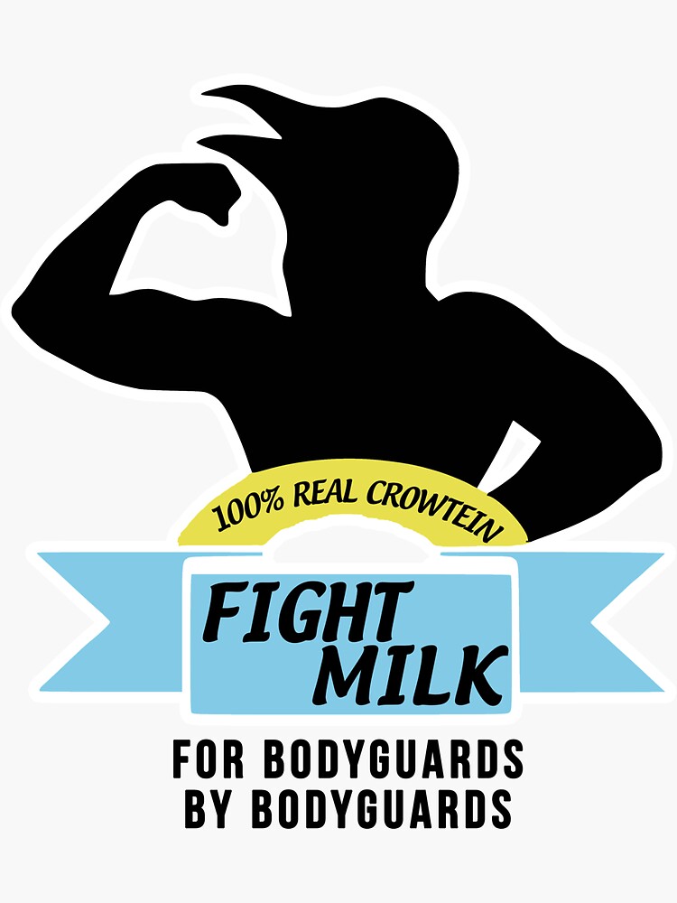 "Fight Milk" Sticker for Sale by mgillespie | Redbubble