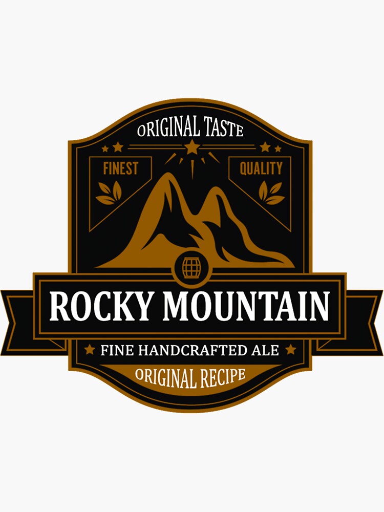 "Deep Rock Galactic Rocky Mountain Beer Label " Sticker by CosmicSoma ...