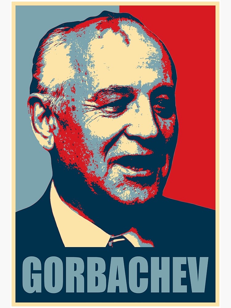 "MIKHAIL GORBACHEV" Poster for Sale by farawegavas | Redbubble