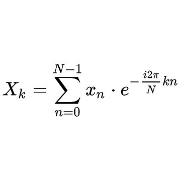 "Discrete Fourier transform equation, math basics" Sticker for Sale by ...