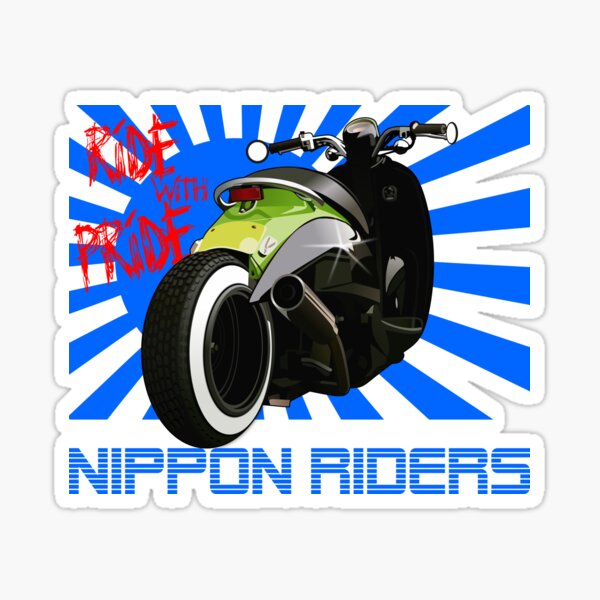 "Nippon Riders" Sticker by Akira-31 | Redbubble